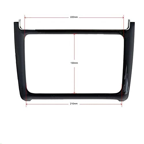 Meimeier 2 DIN Piano Black Car Refitting DVD Frame DVD Panel Dash Kit Radio Frame for Volkswagen Polo