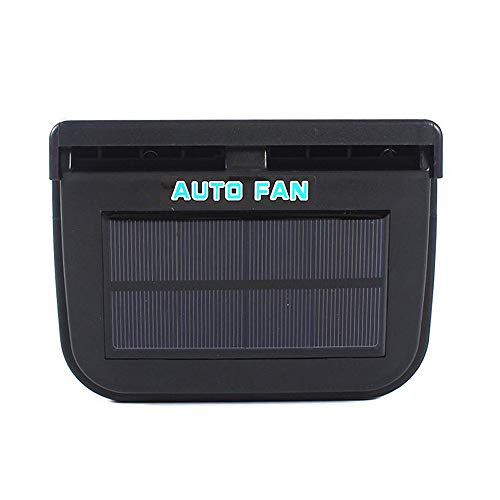 GCARTOUR Solar Powered Car Auto Cooler Ventilation Fan Car Windshield Auto Air Vent Fan Car Top Window Air Freshener Fan (NEW Upgrade)