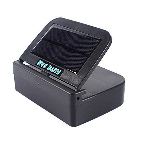 GCARTOUR Solar Powered Car Auto Cooler Ventilation Fan Car Windshield Auto Air Vent Fan Car Top Window Air Freshener Fan (NEW Upgrade)