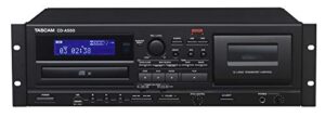 tascam cd-a580 rackmount cassette/cd/usb mp3 player recorder combo