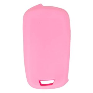 Keyless2Go Replacement for New Silicone Cover Protective Case for Select GM Flip Remote Key Fobs OHT01060512 - Pink