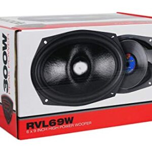 Rockville (2) RVL69W 6x9 600w Cast Aluminum Car Subwoofers Sub Woofers