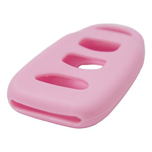 Keyless2Go Replacement for 2 New Silicone Cover Protective Case for Select Remote Key Fobs PINHA-T008 - Pink