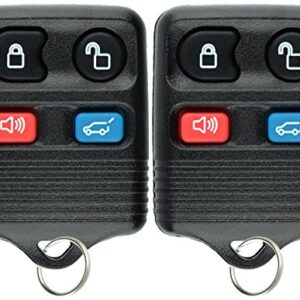 KeylessOption Keyless Entry Remote Car Key Fob for SUV Ford Edge Escape Expedition Explorer Flex (Pack of 2)