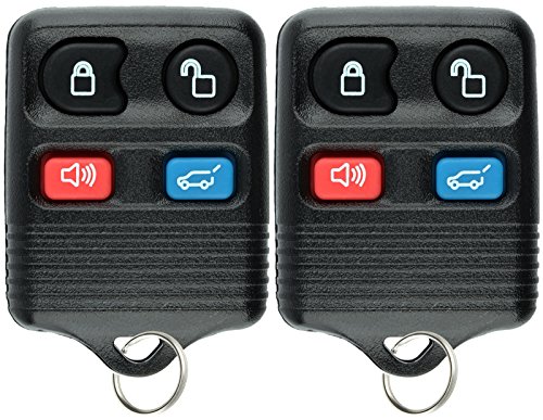 KeylessOption Keyless Entry Remote Car Key Fob for SUV Ford Edge Escape Expedition Explorer Flex (Pack of 2)