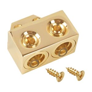 leigesaudio ground termination block (dual 1/0 or 4 gauge inputs)-2 way