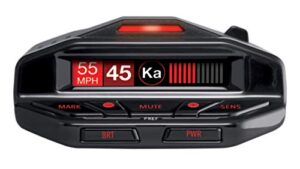 escort redline ex laser radar detector – escort live, extreme range, false alert filter, oled display, voice alerts