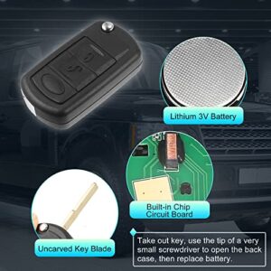 X AUTOHAUX 315MHz NT8-15K6014CFFTX4 Replacement Smart Proximity Flip Keyless Entry Remote Key Fob for Land Rover Range Rover 2006-2010 for LR3 2005-2009 3 Buttons