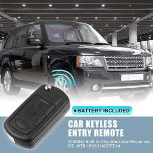 X AUTOHAUX 315MHz NT8-15K6014CFFTX4 Replacement Smart Proximity Flip Keyless Entry Remote Key Fob for Land Rover Range Rover 2006-2010 for LR3 2005-2009 3 Buttons