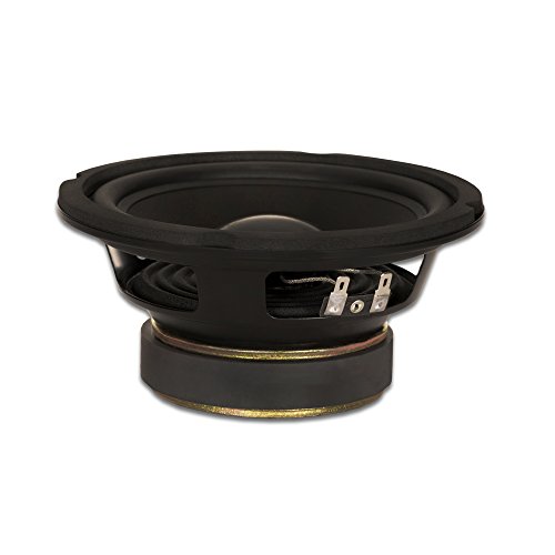 Goldwood Sound GW-6028 Rubber Surround 6.5" Woofer 170 Watts 8ohm Replacement Speaker Black