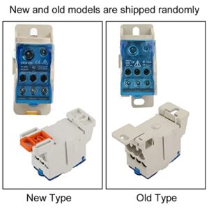 Liccx 125A Block Distribution Box£¬Din Rail Terminal Block Distribution Box£¬Electric Wire Connector Universal Power Junction Box£¬for Power Distribution cabinets, Distribution Boxes