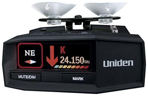 UNIDEN R8 Extreme Long-Range Radar/Laser Detector, Dual-Antennas Front & Rear Detection w/Directional Arrows, Built-in GPS w/Real-Time Alerts, Voice Alerts, Red Light Camera and Speed Camera Alerts