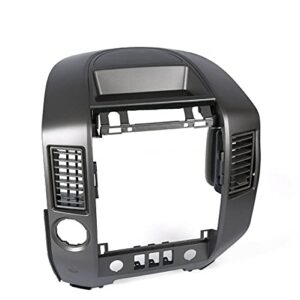 g-plus center dash/radio ac bezel -w spkr bezel compatible with 2004 2005 2006 oem nissan titan/armada 682578s800