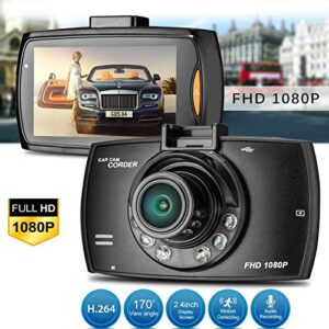 Car Dash Cam Camera Video DVR Recorder Night Vision+G-Sensor 1080P HD 2.4" LCD Car Dash Cam DVR Recorder Night Vision Video Camera G-Sensor