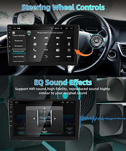 2+32G Android Radio for Honda Accord 8th 2008-2013 Support Wireless Carplay&Android Auto with 10.1" Touchscreen GPS Navigation Bluetooth USB WiFi FM/RDS Radio Receiver Backup Camera Head Unit Player