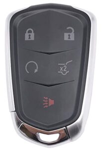 vurbemes replacement key fob cover case fit for cadillac srx xt4 ats cts xts keyless entry key fob hyq2ab, hyq2eb