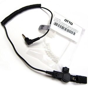 otto brand 3.5mm listen only earpiece with acoustic audio tube