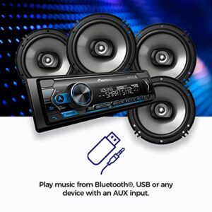 Pioneer MXT-S3266BT Car System Package – Digital Media Receiver Featuring Pioneer Smart Sync Smartphone App Control with 2 Pairs of 6-1/2" 2-Way Speakers