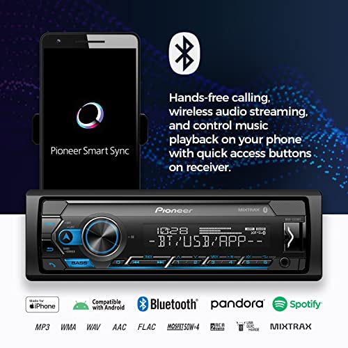 Pioneer MXT-S3266BT Car System Package – Digital Media Receiver Featuring Pioneer Smart Sync Smartphone App Control with 2 Pairs of 6-1/2" 2-Way Speakers