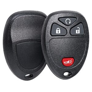 npauto key fob replacements for chevy silverado equinox traverse tahoe avalanche suburban 2007-2013 gmc sierra 1500 2500 hd acadia saturn pontiac buick keyless entry remote start control key, 15913421