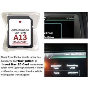 ZAORD Latest 2022 F0RD Navigation SD Card A13 Car GPS Card Update USA/Canada Maps Compatible with Ford/Lincoln Sync2 Navigation System, Ford F150 Navigation SD Card GM5T-19H449-AG