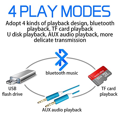 Bluetooth Car Stereo, AM FM Radio Receiver, Vehicle Navigation Location, Audio Record, Voice Assistant, APP Control, Dual USB/SD/AUX Port, Support MP3/WMA/WAV, Car Multimedia Player, Remote Control