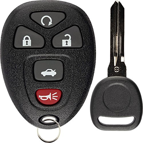 KeylessOption Keyless Entry Remote Control Car Key Fob Replacement for 15912860 with Key