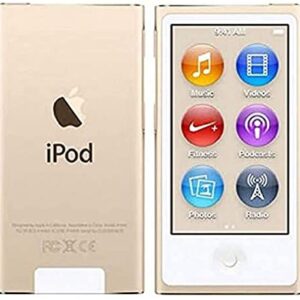 M-Player iPod Nano 16GB Gold 8th Generation with Generic Accessories [Packaged in White Box]