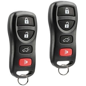 key fob fits 2004-2008 nissan armada/infiniti qx56 2005 2006 2007 keyless entry remote (kbrastu15), set of 2