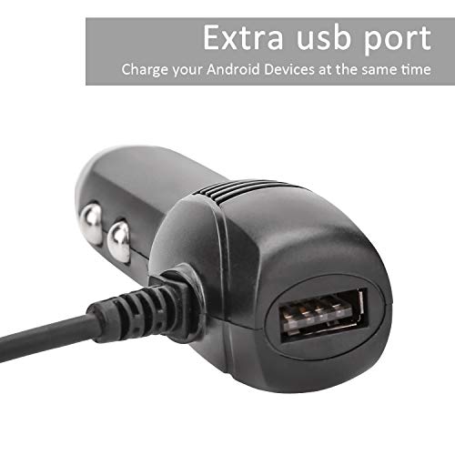 Dash Cam Charger Micro USB, Car Charger with USB Port Compatible with YI, Roav and Most Other Dash Cameras, Sat Navs, Other Android Devices. (11.5FT)