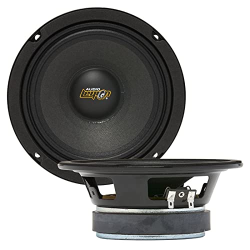 Audio Legion ME6 6.5" 200 Watt Midrange Speakers - High Clarity and Maximum Output Loudspeakers - Durable Steel Pro Audio Speaker with Wide Frequency Range - Car Speakers - Pair