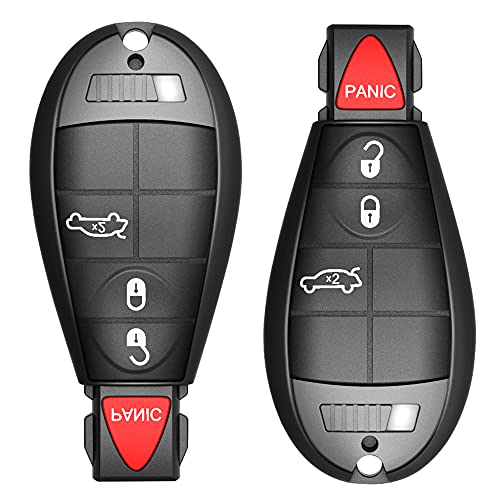 KRSCT Smart 4-Buttons Key fob Fit for Chrysler 300 / Dodge Entry Remote Durango, Challenger, Journey, Charger, Grand Caravan/FCC ID:M3N5WY783X