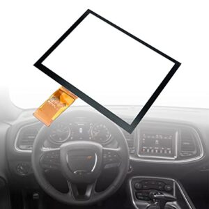 qagea 8.4″ touch screen digitizer fit for 17-21 ram dodge challenger durango jeep wrangler compass grand cherokee gladiator chrysler replace 8.4 inch uconnect radio navigation, la084x01(sl)(01)