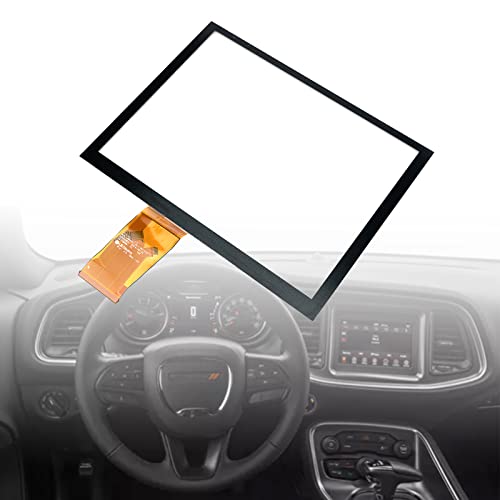 Qagea 8.4" Touch Screen Digitizer Fit for 17-21 Ram Dodge Challenger Durango Jeep Wrangler Compass Grand Cherokee Gladiator Chrysler Replace 8.4 inch Uconnect Radio Navigation, LA084X01(SL)(01)