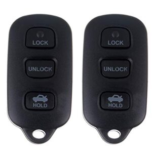 ocpty 2x flip key entry remote control entry remote key fob for 99 00 01 02 03 04 05 06 07 08 for pontiac vibe for t oyota camry corolla matrix sienna solara gq43vt14t