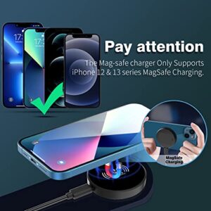 KKM Magnetic Wireless Charger, Compatible with MagSafe Charger/iPhone 14 Pro/14 Pro Max/14/14 Plus/13/13 Pro Max/12, 15W Qi Wireless Fast Charging Pad for AirPods Pro 2(no Adapter)