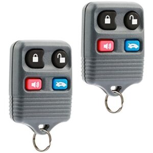 car key fob keyless entry remote fits ford crown victoria/lincoln continental mark viii town car/mercury grand marquis (cwtwb1u343 lhj002), set of 2