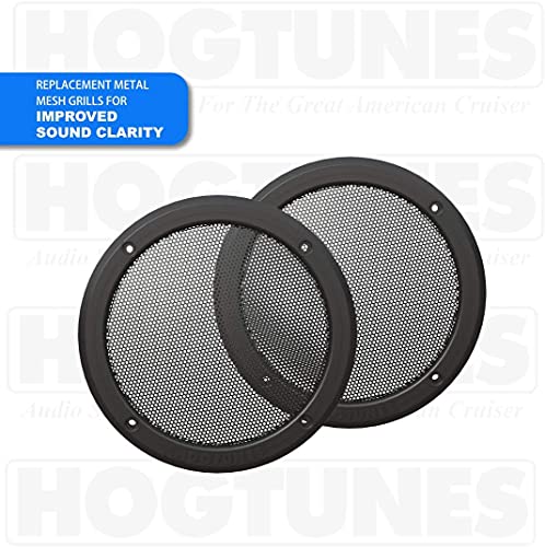 Hogtunes 462R-RM Gen4 6.5" 2 Ohm Replacement Rear Speakers with Grills for 2014+ Harley-Davidson Ultra/Trike Models 462R-RM