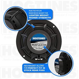 Hogtunes 462R-RM Gen4 6.5" 2 Ohm Replacement Rear Speakers with Grills for 2014+ Harley-Davidson Ultra/Trike Models 462R-RM