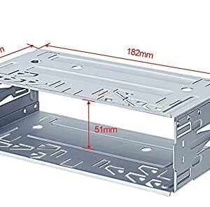 SIZHILE Universal Single Din 1 Din Stereo Radio Replacement Fitting Cage Kit Installation