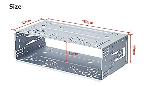 SIZHILE Universal Single Din 1 Din Stereo Radio Replacement Fitting Cage Kit Installation