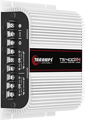 Taramps TS400X4 Full Range 2 Ohm 4 Channel 400W Class D Car Audio Amplifier