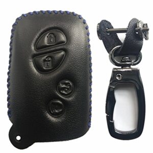 RPKEY Leather Keyless Entry Remote Control Key Fob Cover Case Protector Compatible with ES350 GS300 GS350 GS430 GS450h ISC IS250 IS350 LS460 LS600h HYQ14AAB 89904-50380 89904-30270