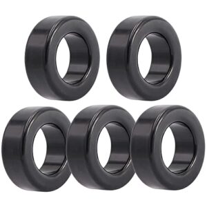 taigoehua 5pcs (black) 42x24x16mm toroid core,ferrite rings toroid core iron