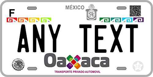 Oaxaca Mexico Placas License Plate