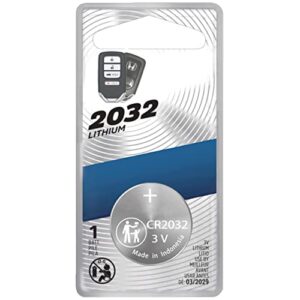 cr2032 2032 remote key fob battery oem replacement compatible with honda 2013-2021+ accord civic odyssey cr-v hr-v fit pilot prox smart key fob fits with fcc id kr5v2x – (w. instructions)