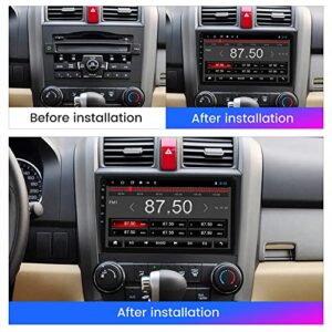 Android 11 Car Stereo Double Din for Honda CRV 2007 2008 2009 2010 2011, 9 Inch Car Radio Built in Carplay Android Auto GPS Navigation IPS Touchscreen Support BT FM AM, 2GB RAM 32GB ROM……