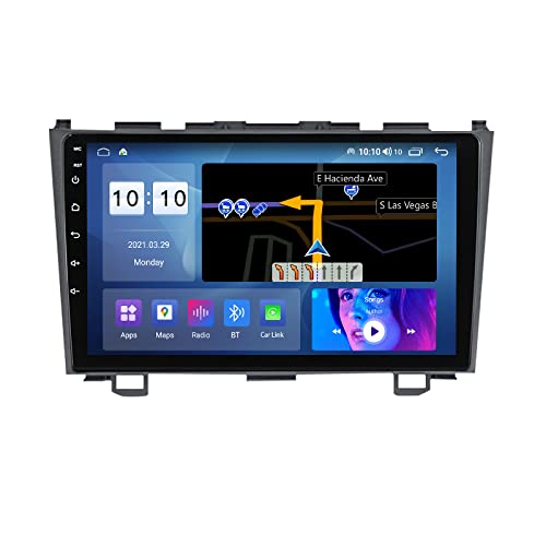 Android 11 Car Stereo Double Din for Honda CRV 2007 2008 2009 2010 2011, 9 Inch Car Radio Built in Carplay Android Auto GPS Navigation IPS Touchscreen Support BT FM AM, 2GB RAM 32GB ROM……