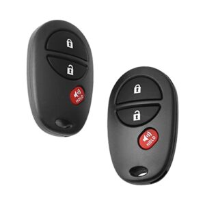 OCESTORE 2Pcs Car Key Fob Keyless Entry Remote GQ43VT20T 3-btn Compatible with Tundra Tacoma Sequoia Highlander Sienna