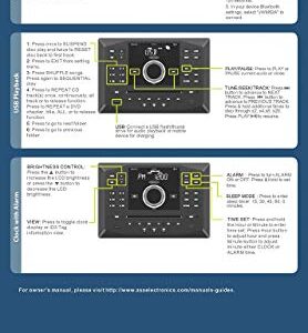 Jensen JWM62A AM|FM|DVD|CD|USB|AUX|App Ready Bluetooth Wallmount Stereo w/App Control, 3-Speaker Zones / 8 Speaker Output 8X 6 Watt, Receives Bluetooth Audio (A2DP) (Renewed)